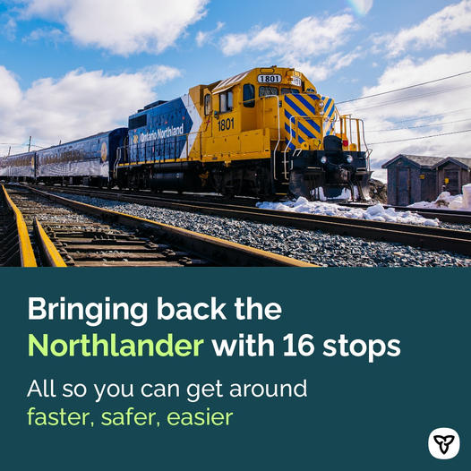 ONTC chairman reports progress on trainsets for return of Northlander ...
