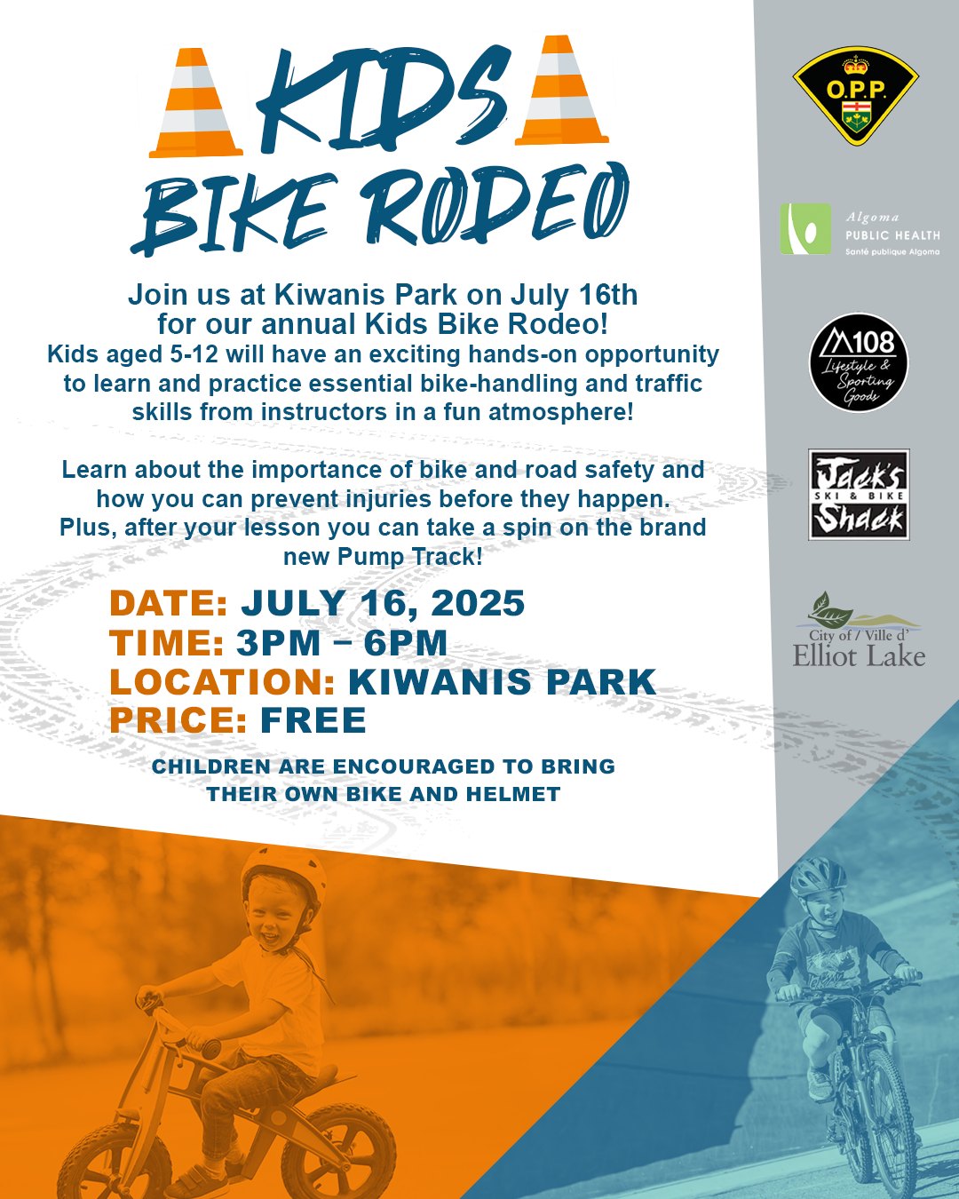 Elliot Lake Kid’s Bike Rodeo date changed to July 16 | Around and About